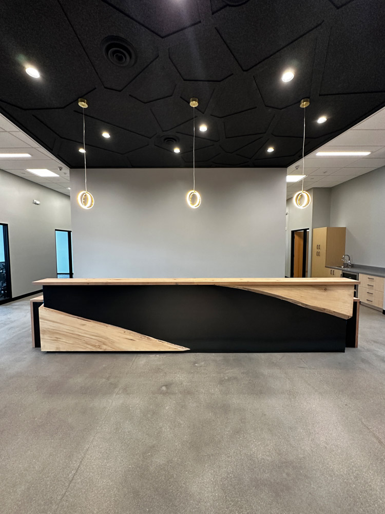 Custom Wood Reception Desks in Fargo, ND | Grain Designs