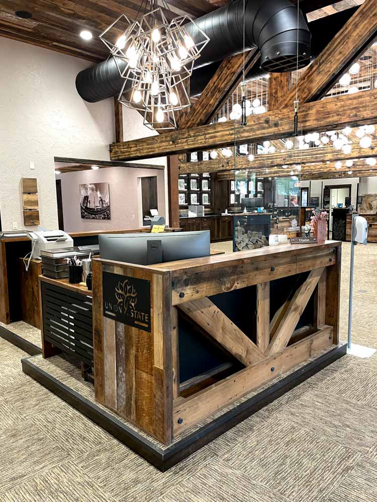 Custom Wood Reception Desks in Fargo, ND | Grain Designs